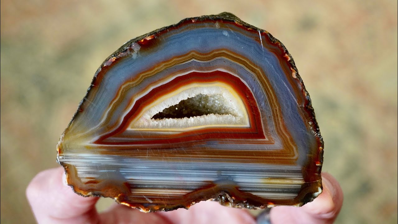 Gemstones Revealed: Cutting Brazilian Agates Open! - YouTube