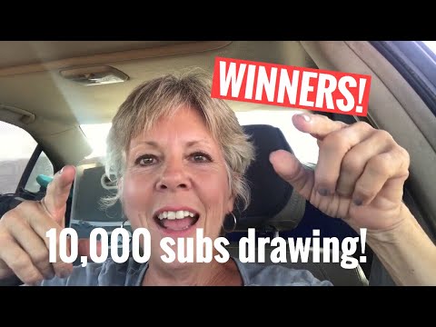 Winners of the 10,000 subs drawing! Thank you all for naming your favs & still posting..1 request!😊