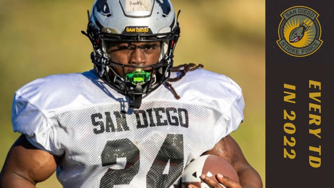 Every Elijah Ibitokun-Hanks Touchdown in 2022 | San Diego Strike Force ...