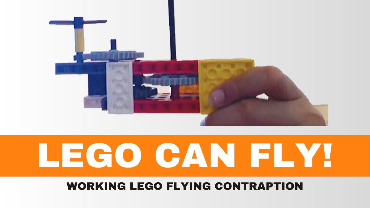 Lego flying machine - YouTube