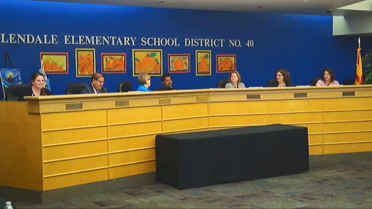 Glendale Elementary School District Governing Board Meeting - YouTube