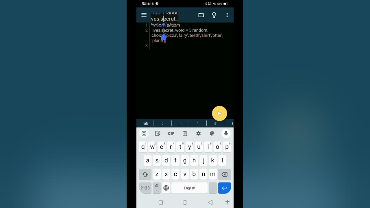 Intrusting Word Game Make In Python Pythonword Game Python Coding Life Codinglover Youtube 