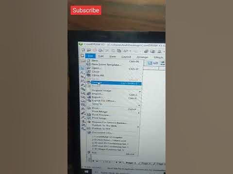 How to convert CDR file in lower version | Coreldraw ki file ko lower version me kaise save kare ...