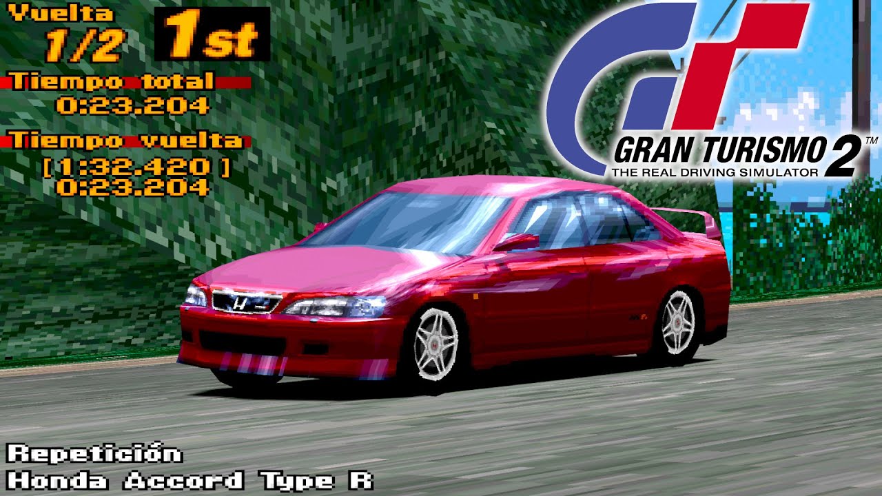 ¡Probando el Honda Accord Type R en Gran Turismo 2! - YouTube