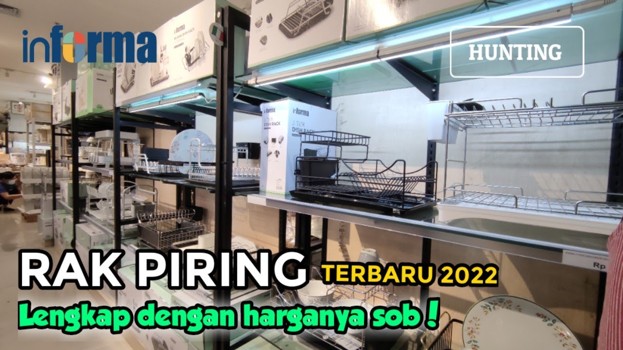 BANYAK PILIHAN RAK PIRING INFORMA ( DISH RACK) TERBARU 2022 - YouTube