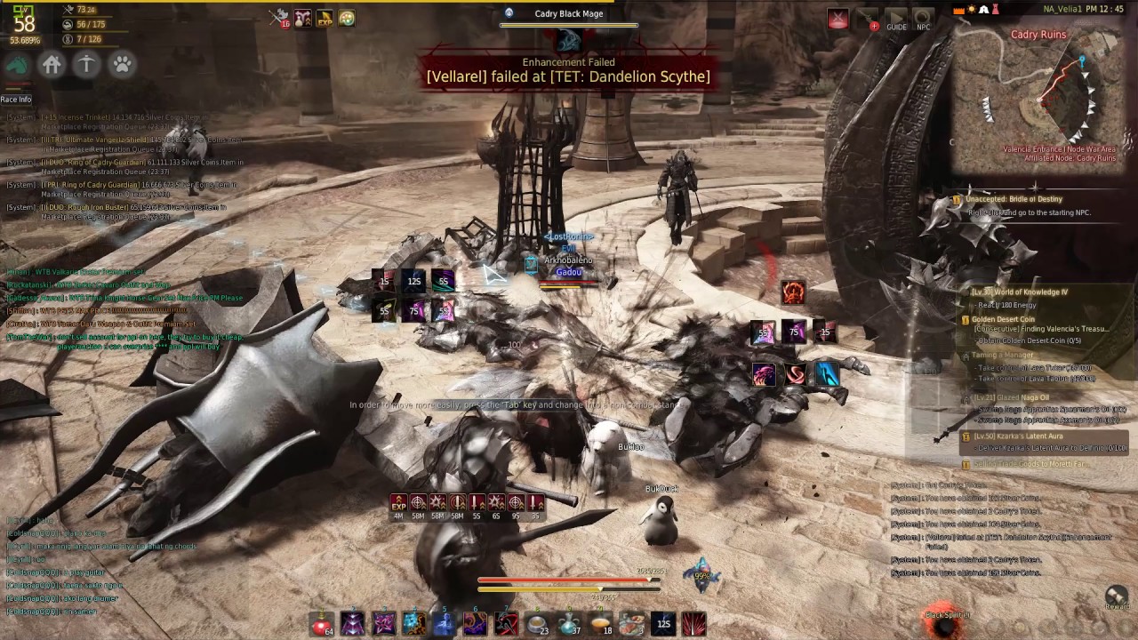 Black Desert Online NA PVE Ninja Awakening Gameplay Cadry Ruins - YouTube