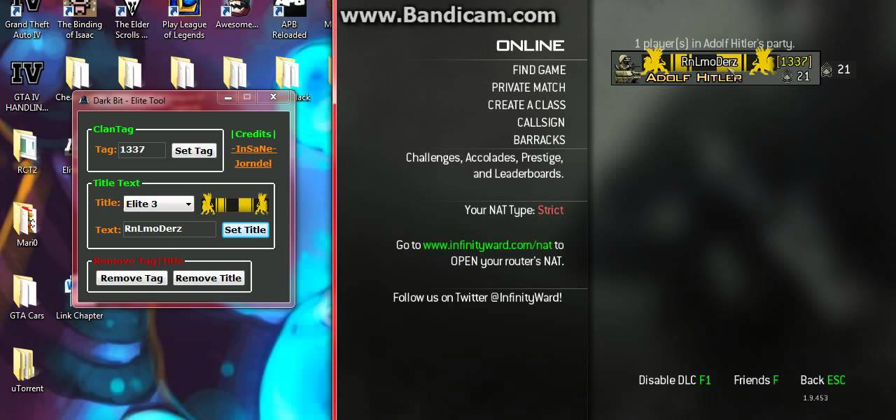 MW3 PC ELiTE Title and emblem Hack [NO SURVEY] - YouTube