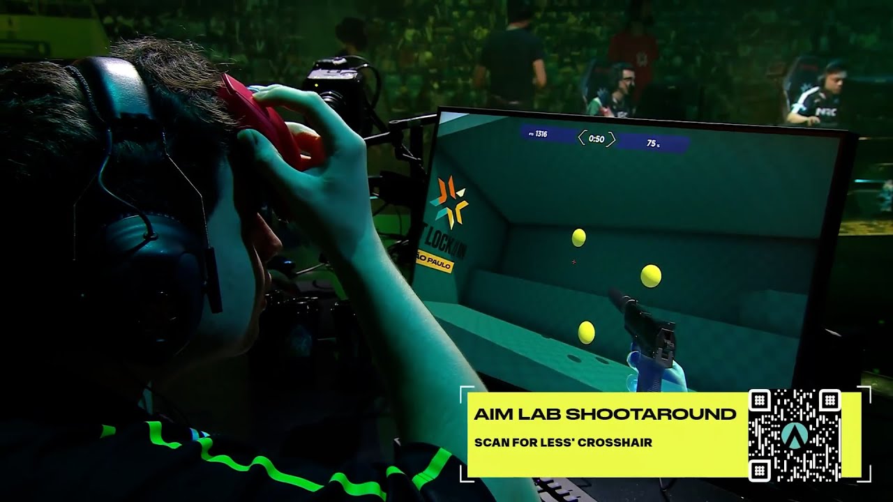 LOUD Less FASTEST Aim Lab Training on VCT São Paulo..🤣🤣 - YouTube