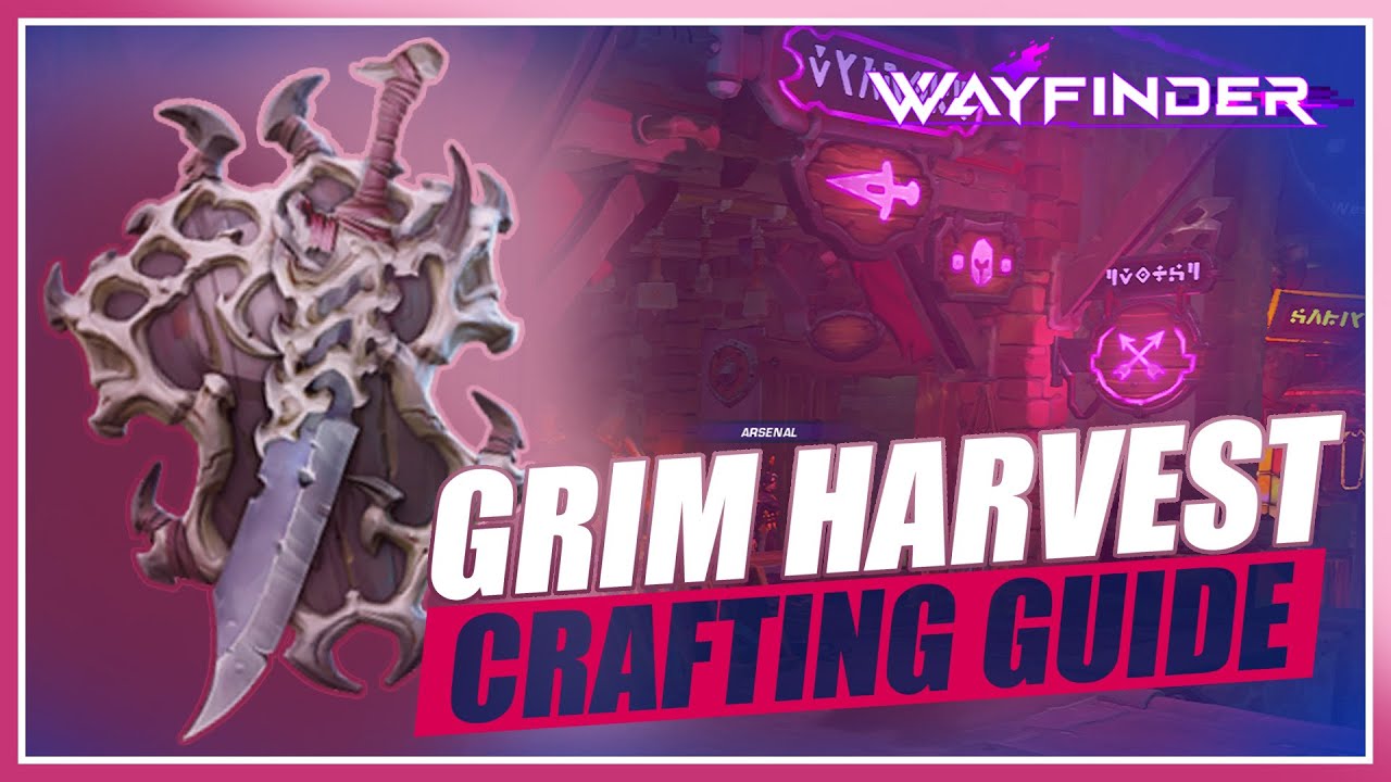 WAYFINDER: Craft the GRIM HARVEST Sword & Shield | Weapon Crafting Guide - YouTube