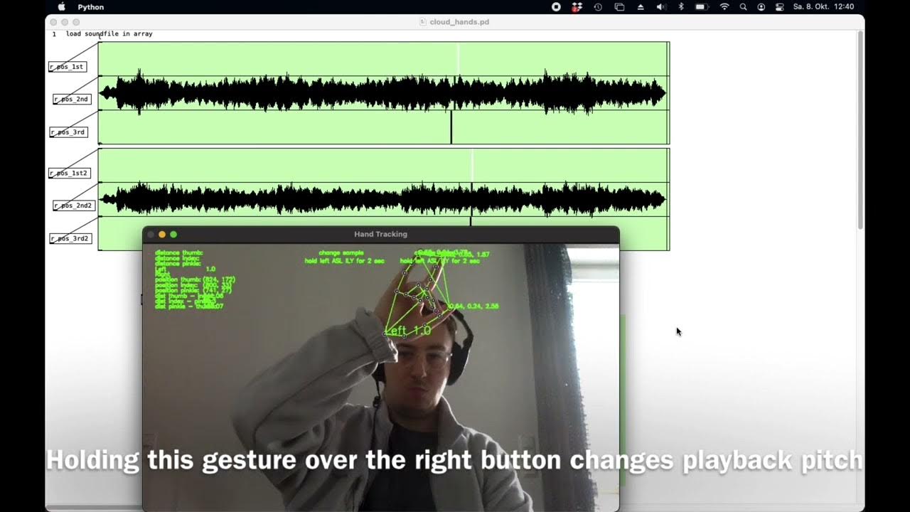 Cloud Hands Demo - Granular Sample Playback using Hand Landmarks - YouTube