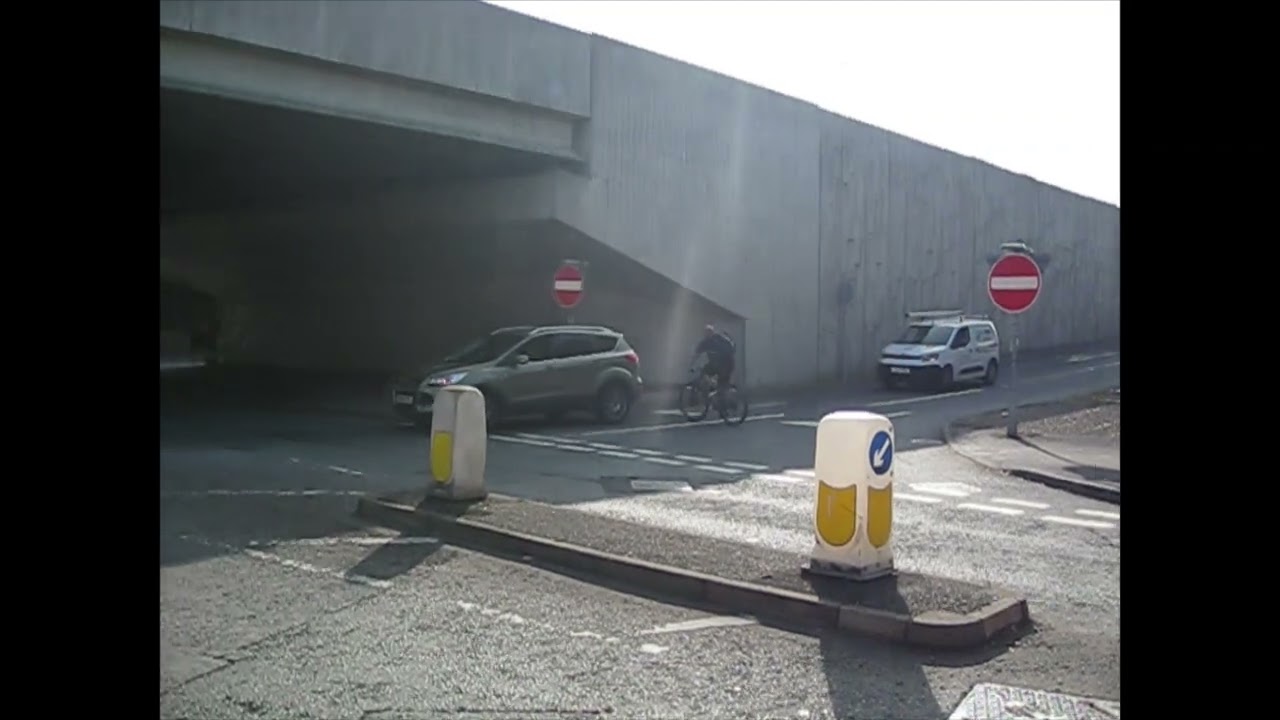 Old Colwyn Hazardous Cycle Route Diversion thro' busy Expressway ...
