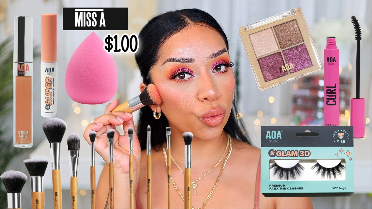 FULL FACE OF $1 DOLLAR MAKEUP | SHOP MISSA - YouTube