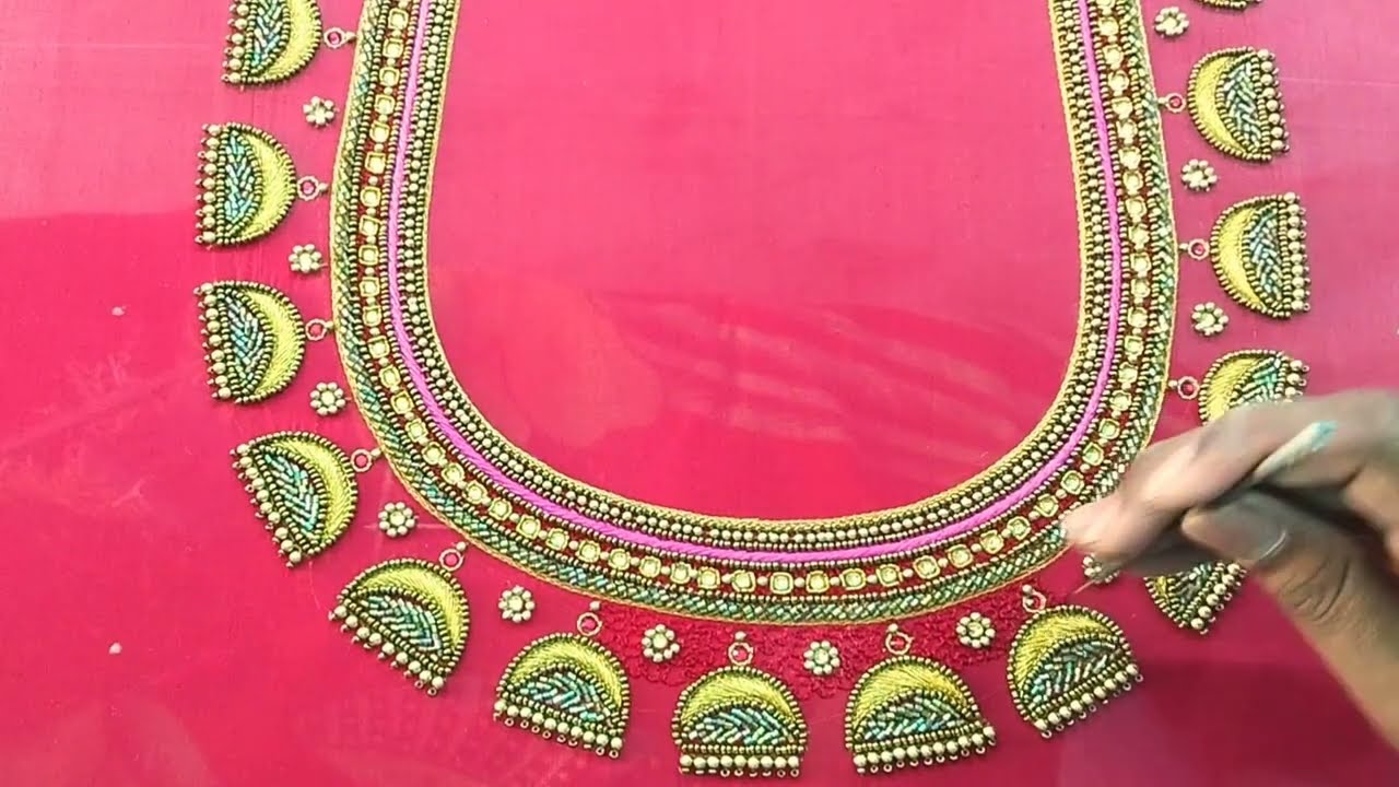 magam varaku designs | maggam work blouse - YouTube