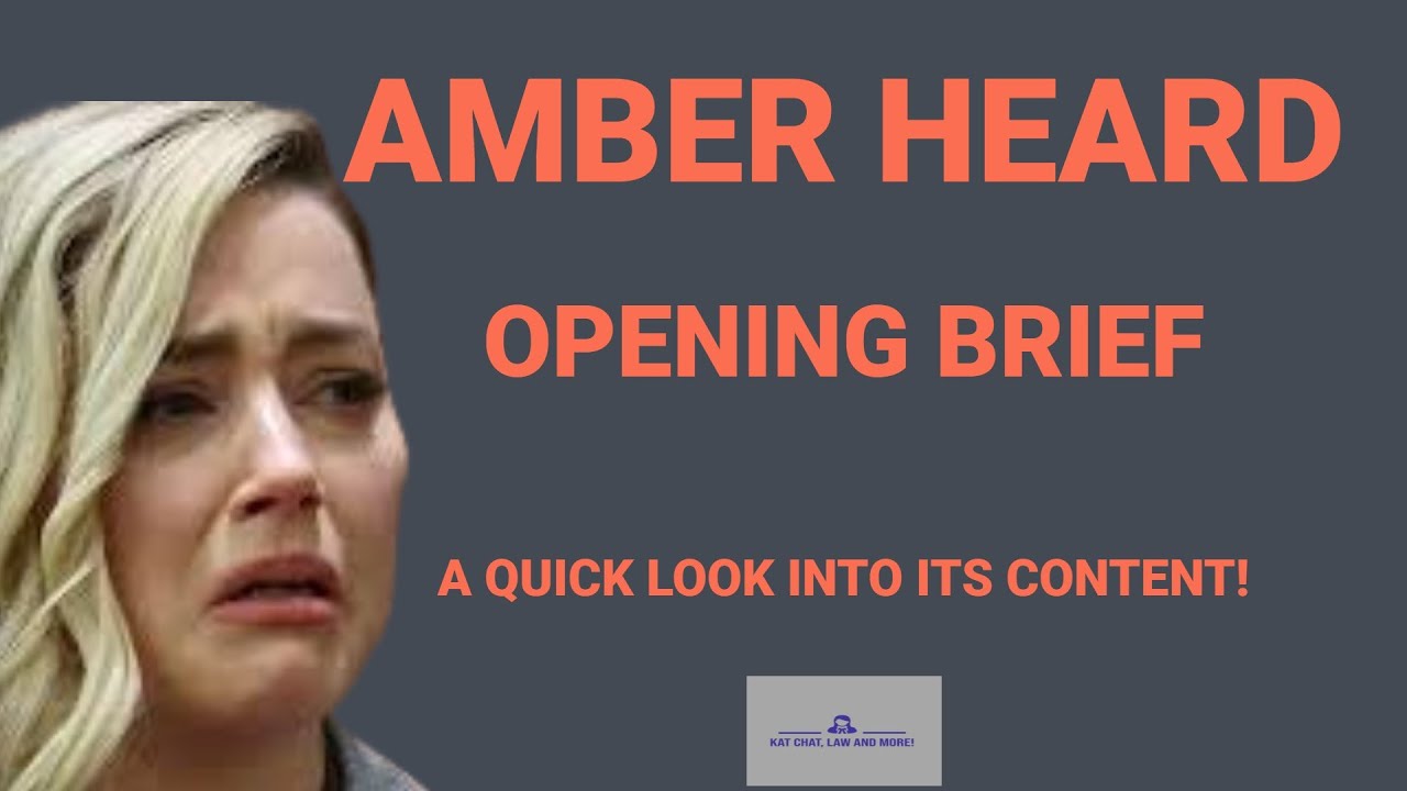 A Quick Look At Amber Heard's Opening Brief! Court of Appeals Virginia ...