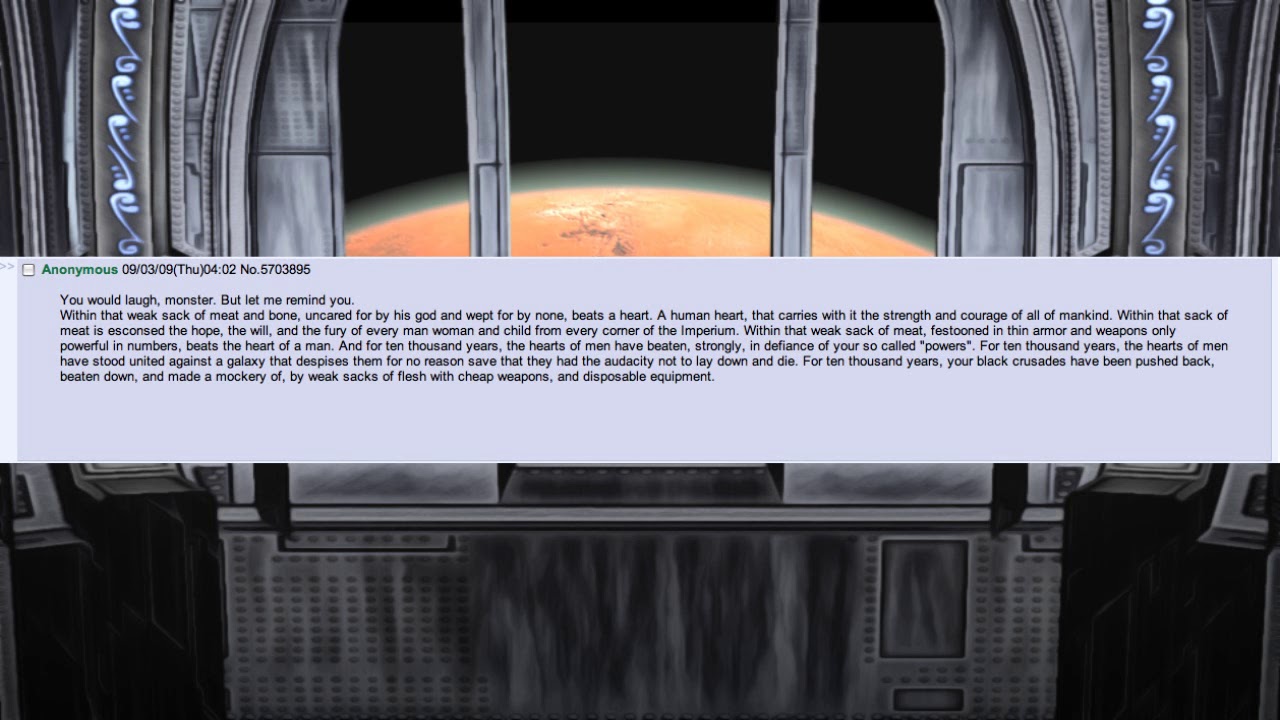 Pity.voxcast [40k Warhammer green text ] - YouTube
