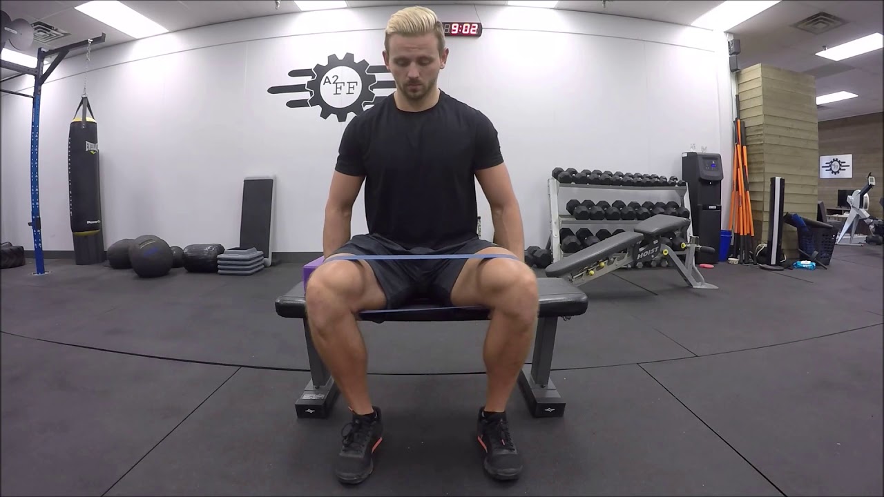 Mini Band Seated Hip Abduction Youtube