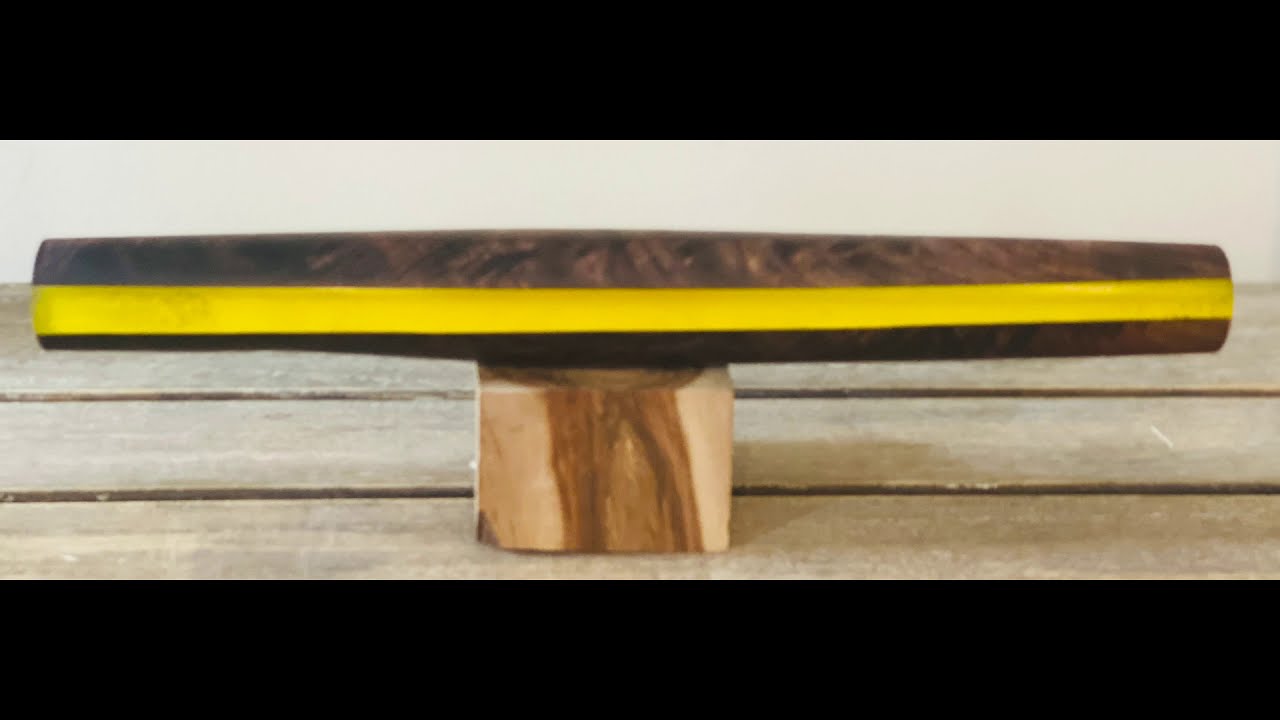DIY French Rolling Pin - Woodturning [With RESIN] - YouTube