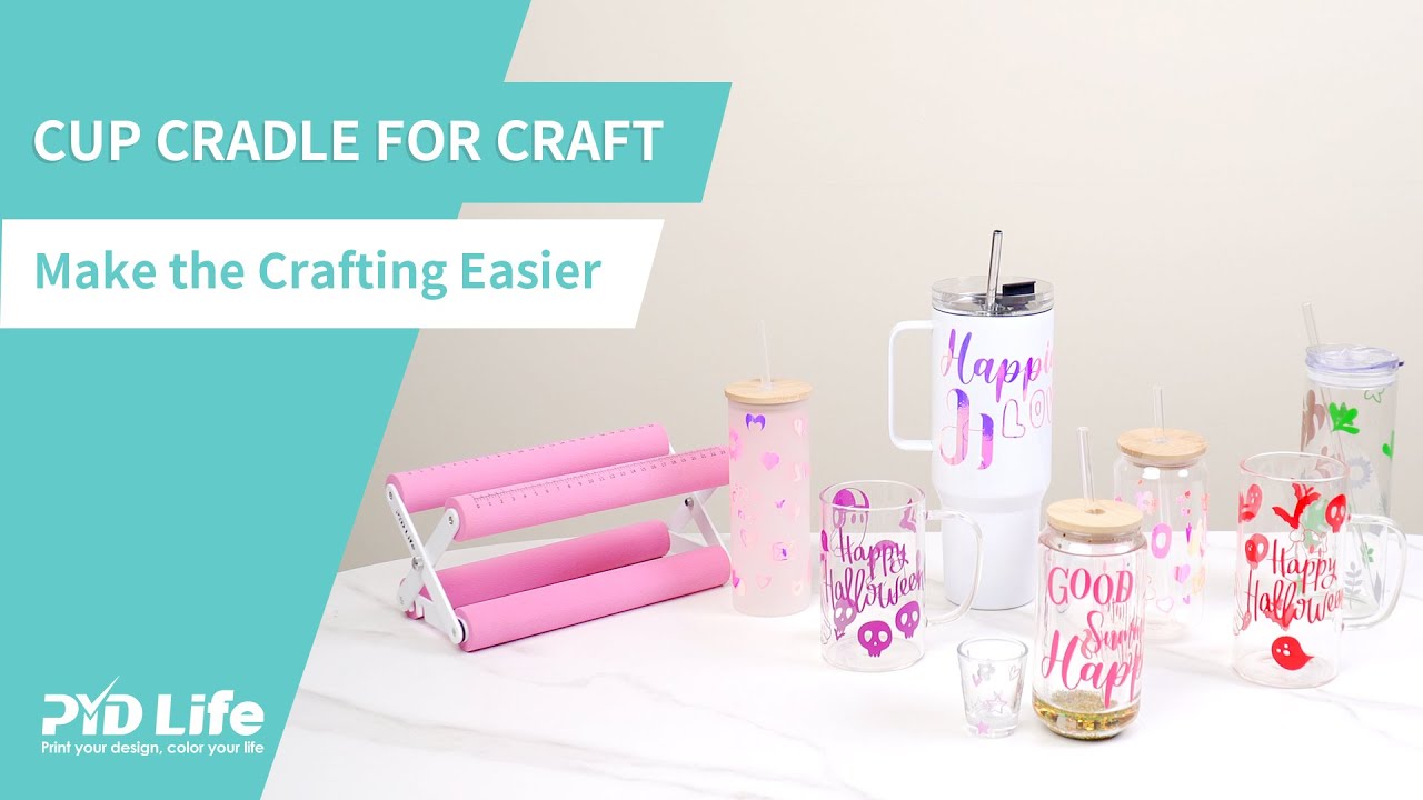 Barbie Pink Cup Cradlle Holder with 3 Adjustable Widths Makes Vinyl ...