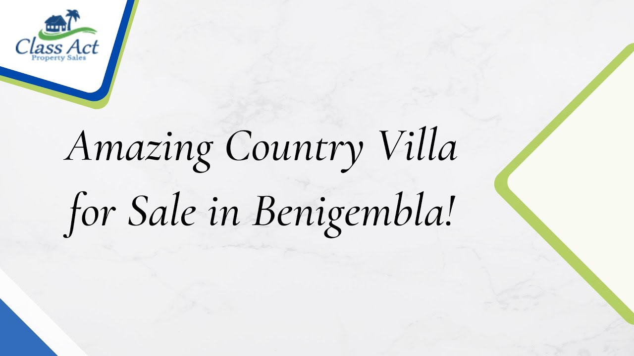 Stunning Country Villa in Benigembla - YouTube