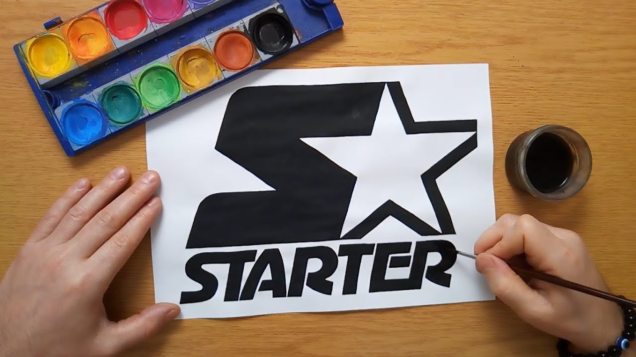 How to draw the STARTER logo - YouTube