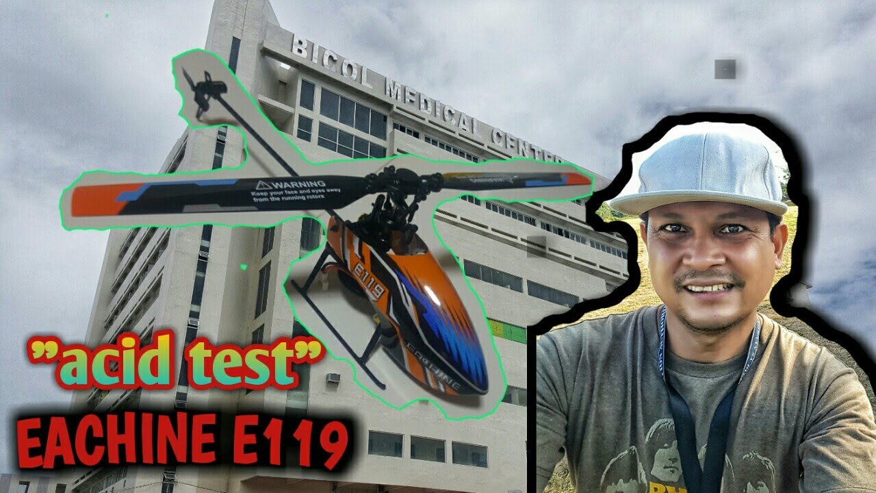 Eachine E119 Helicopter Outdoor Test Flight & Review - YouTube