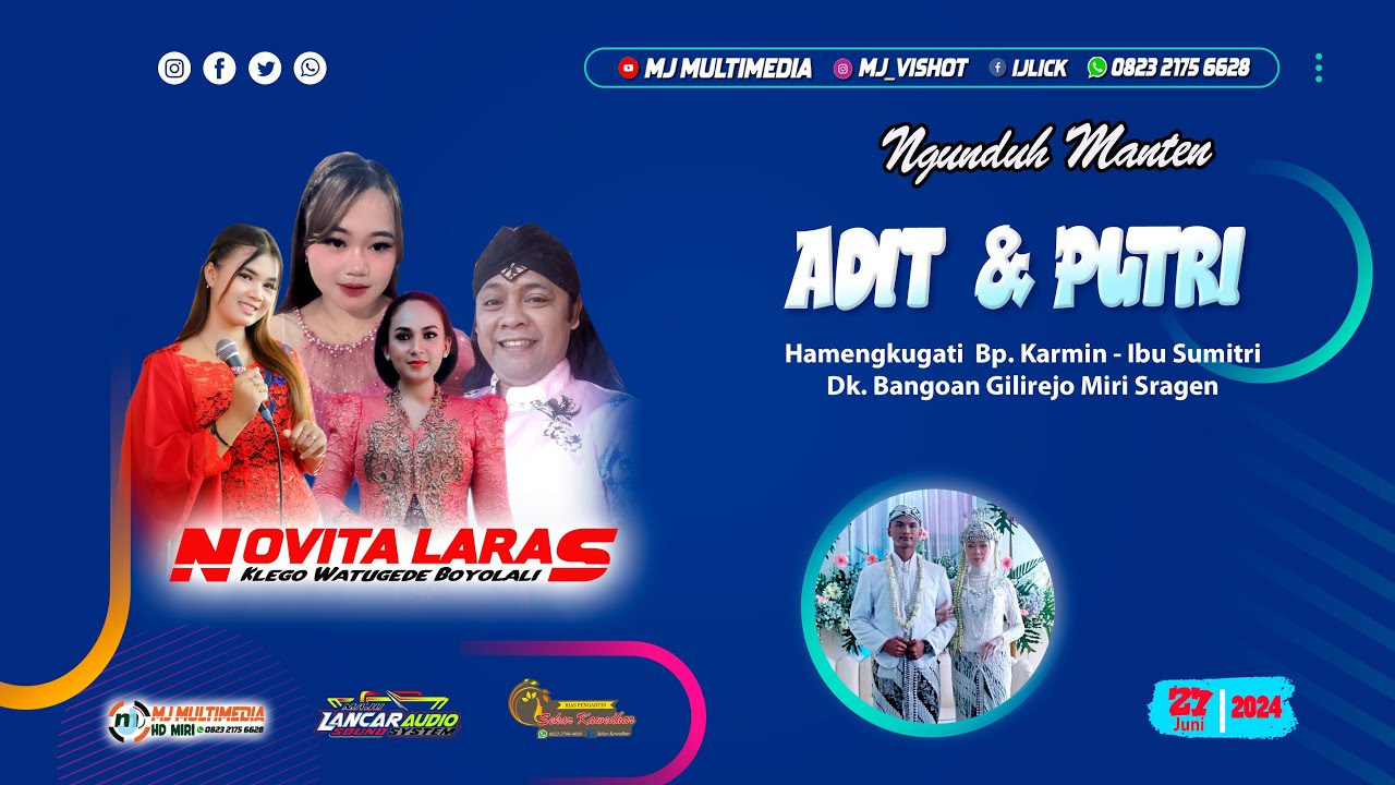 #live Novita Laras / Maju Lancar Audio / MJ Multimedia / Ngunduh Manten ...