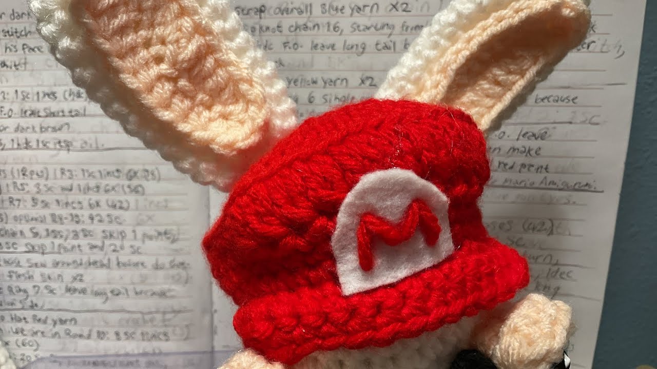 How to crochet Rabbid Mario part 3 🐇 👨🏻‍🔧 | from Mario plus Rabbids ...