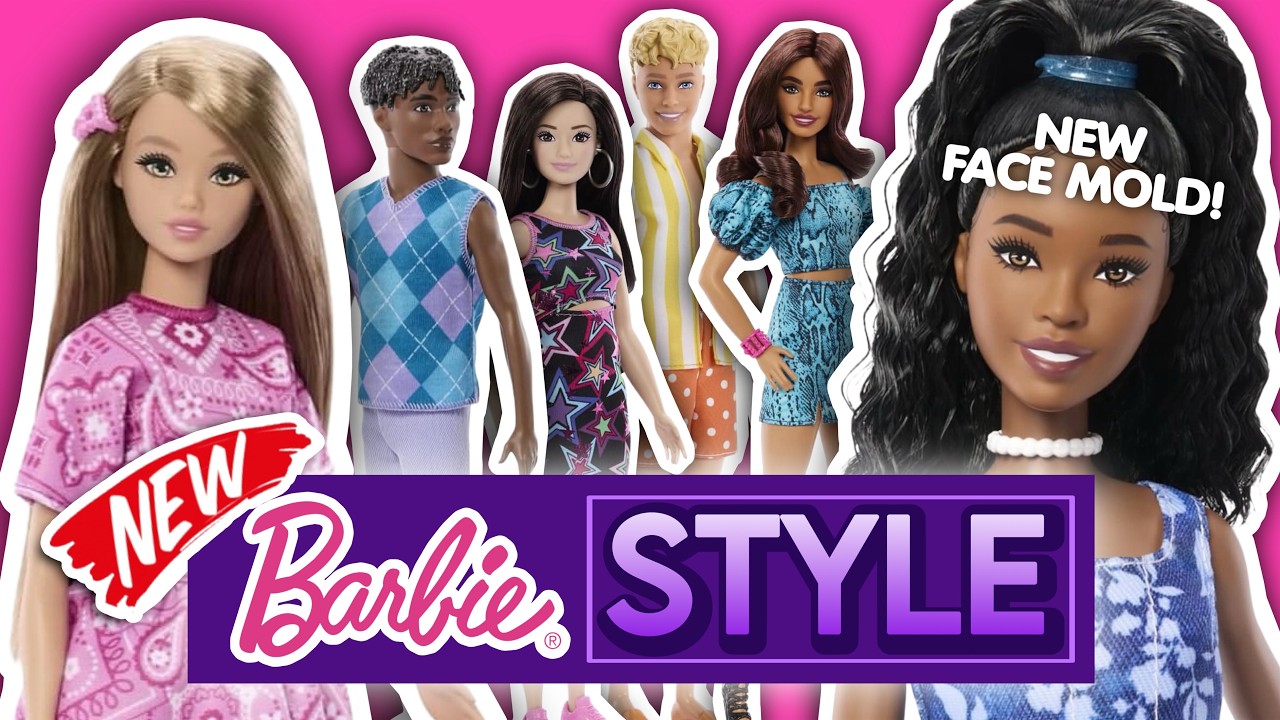 NEW BARBIE STYLE DOLLS! | New Barbie face mold, mullet Ken, play line ...