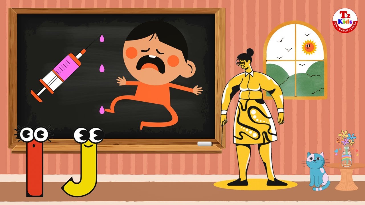 Words that start with i and j | nursery rhymes | pre-school learning ...