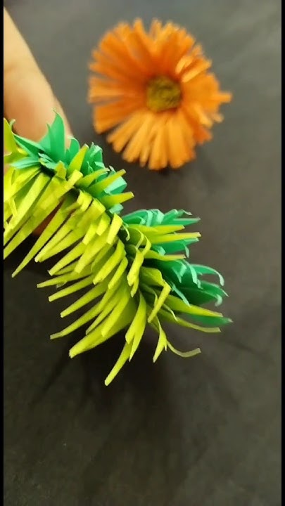 DIY paper grass making || how to make green grass || homemade grass ...