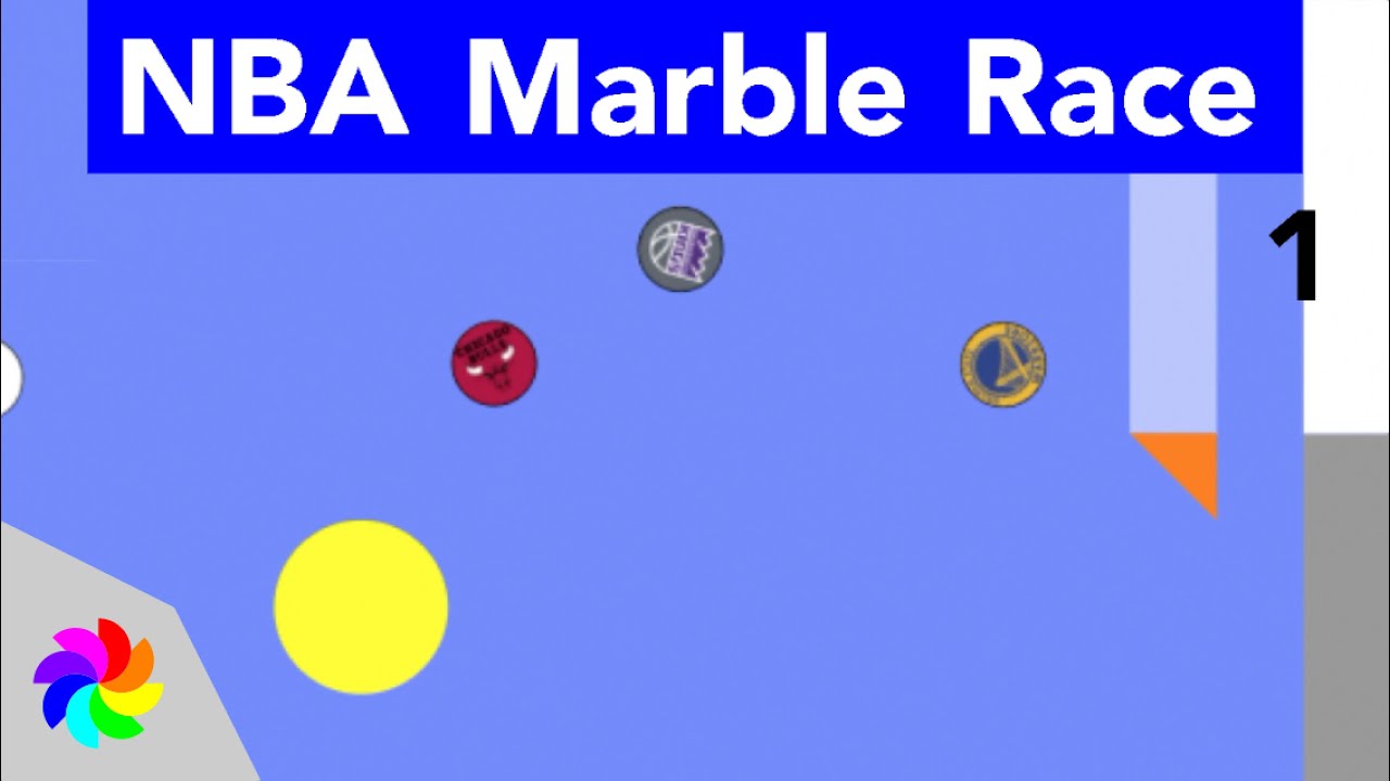 NBA Basketball Marble Race Part 1 - YouTube