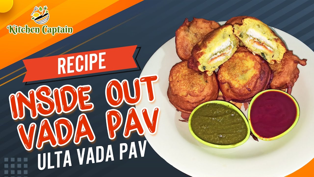 Inside Out Vada Pav Recipe | Ulta Vada Pav Recipe In Hindi | Pav Vada ...