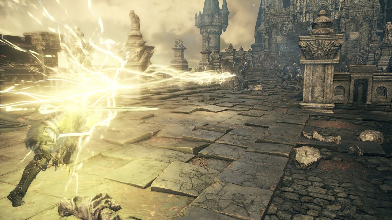 Dark Souls 3 Cinders Mod Miracle Showcase - Great Lightning Spear and ...