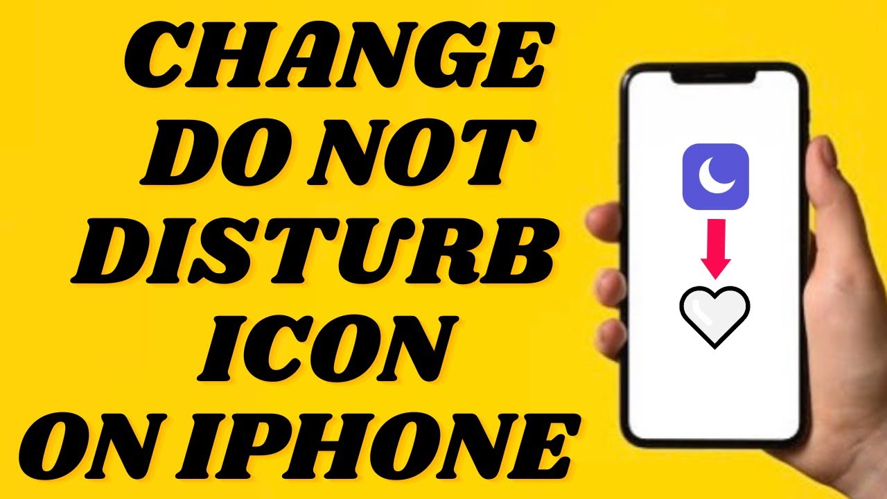 How To Change Do Not Disturb Icon on iPhone | simple tutorial - YouTube