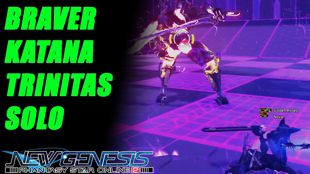 PSO2:NGS Solo Trinitas Pyramid S Rank Clear - YouTube