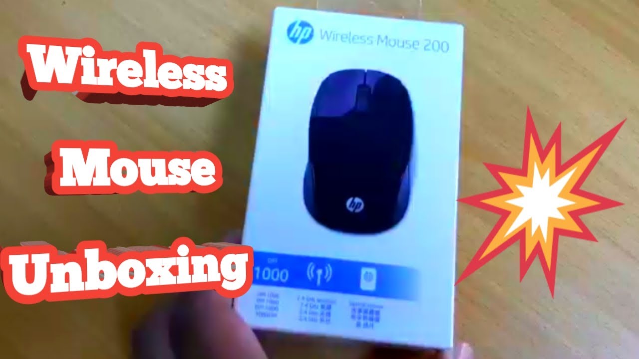 Unboxing Wireless Mouse HP 200 & Connect PC || 2020 - YouTube