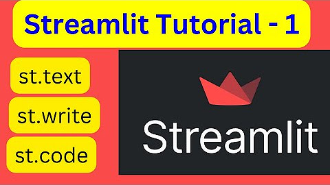 Streamlit full course 2023 - YouTube
