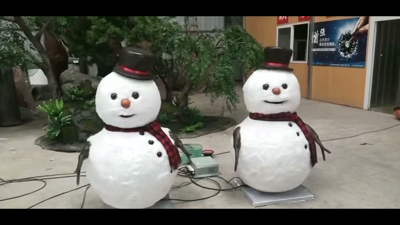 Animatronic Snowman - YouTube