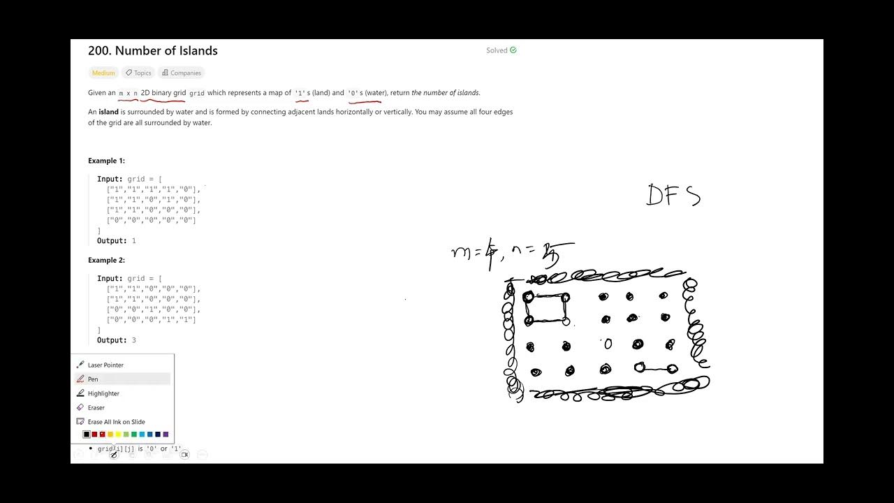 Leetcode 200: Number of Islands - YouTube