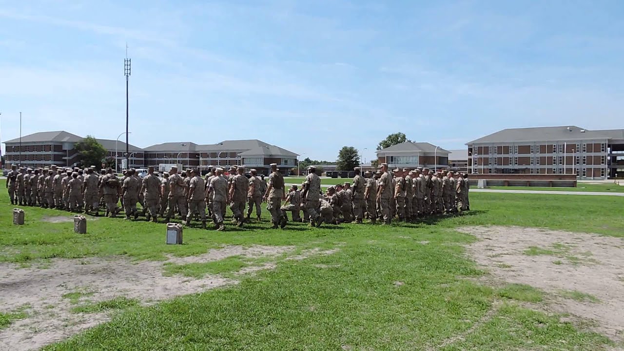 USMC Camp Geiger MCT 6/30/14 - Kilo formation practice 4 - YouTube