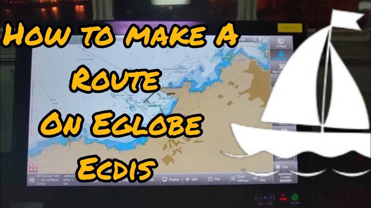 How to make a route on e-Globe ecdis - YouTube