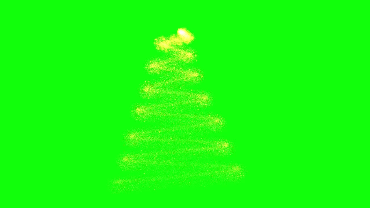 Christmas tree green screen video - YouTube