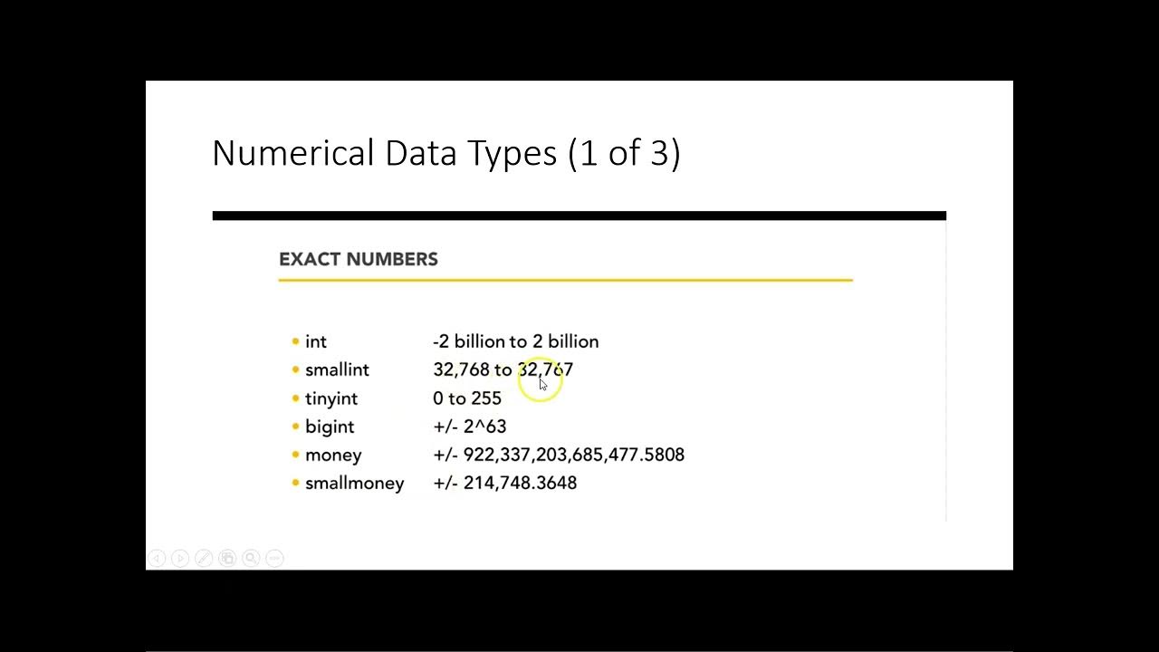 009 SQL Server Data Types - YouTube