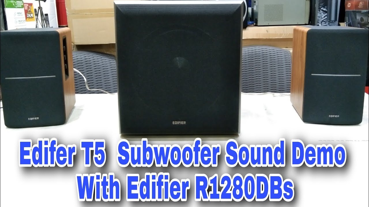 EDIFIER T5 Subwoofer || Sound Demo Raw test Mic Record || Latest video ...