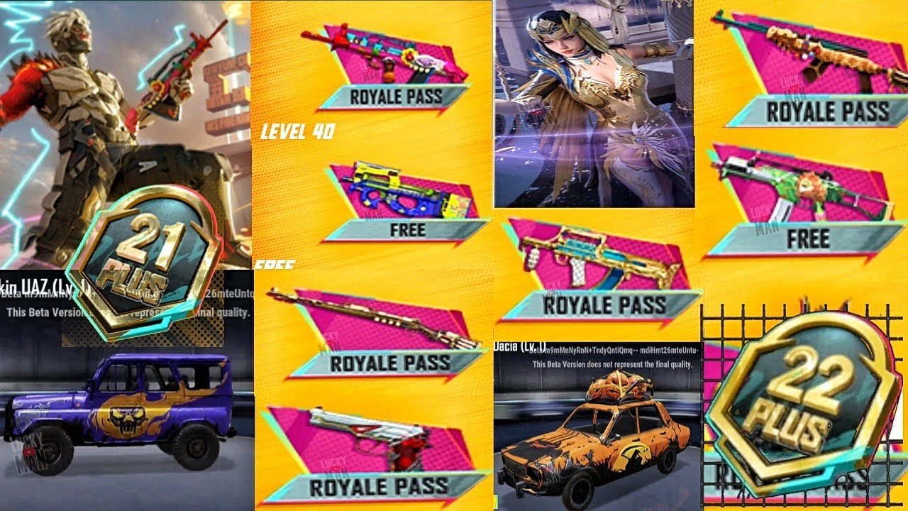 OMG🔥 M22 Royal Pass | M21 Royal Pass 1 to 50 Rewards - 50 RP Oufit ...