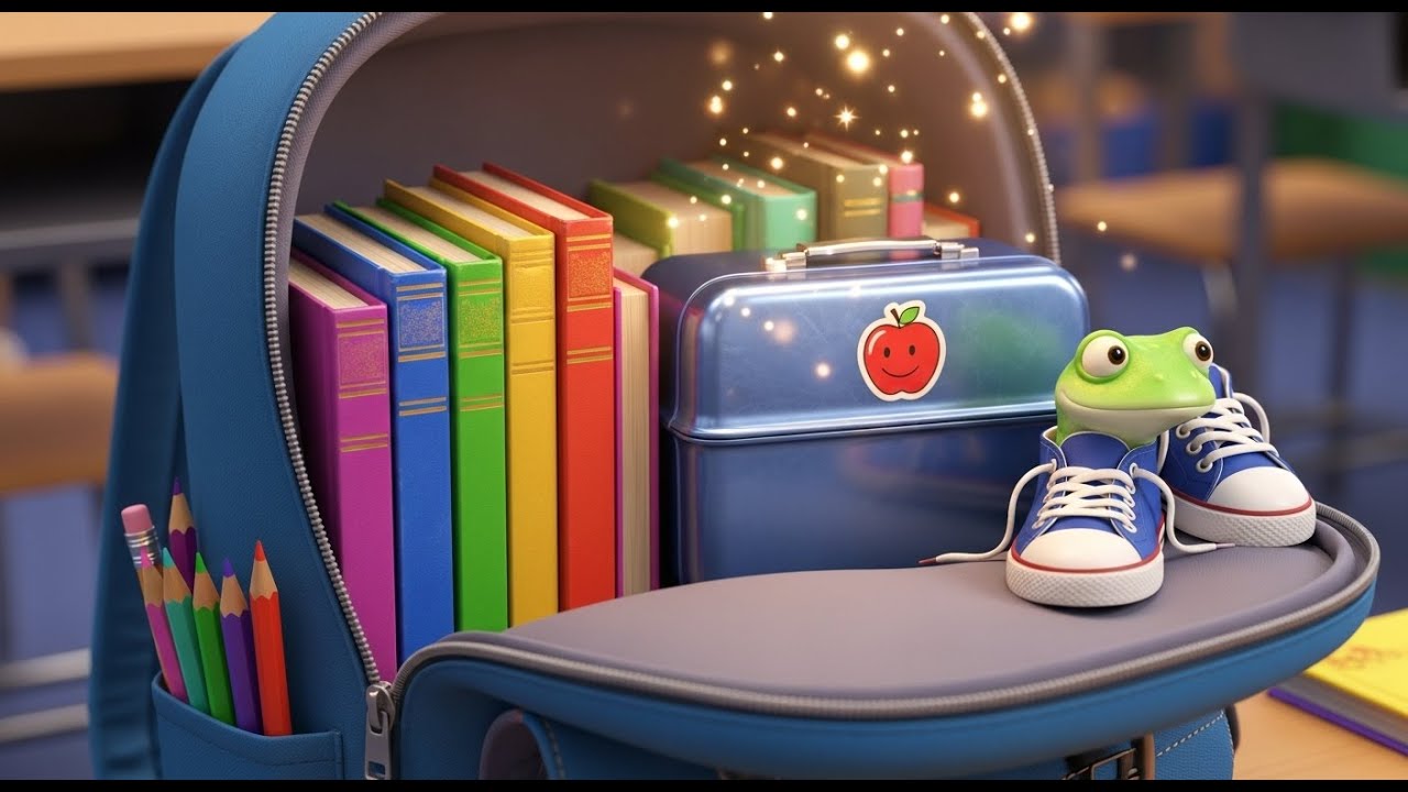 The Frog Who Carried a Backpack | Fun Nursery Rhymes and Kids Songs ...