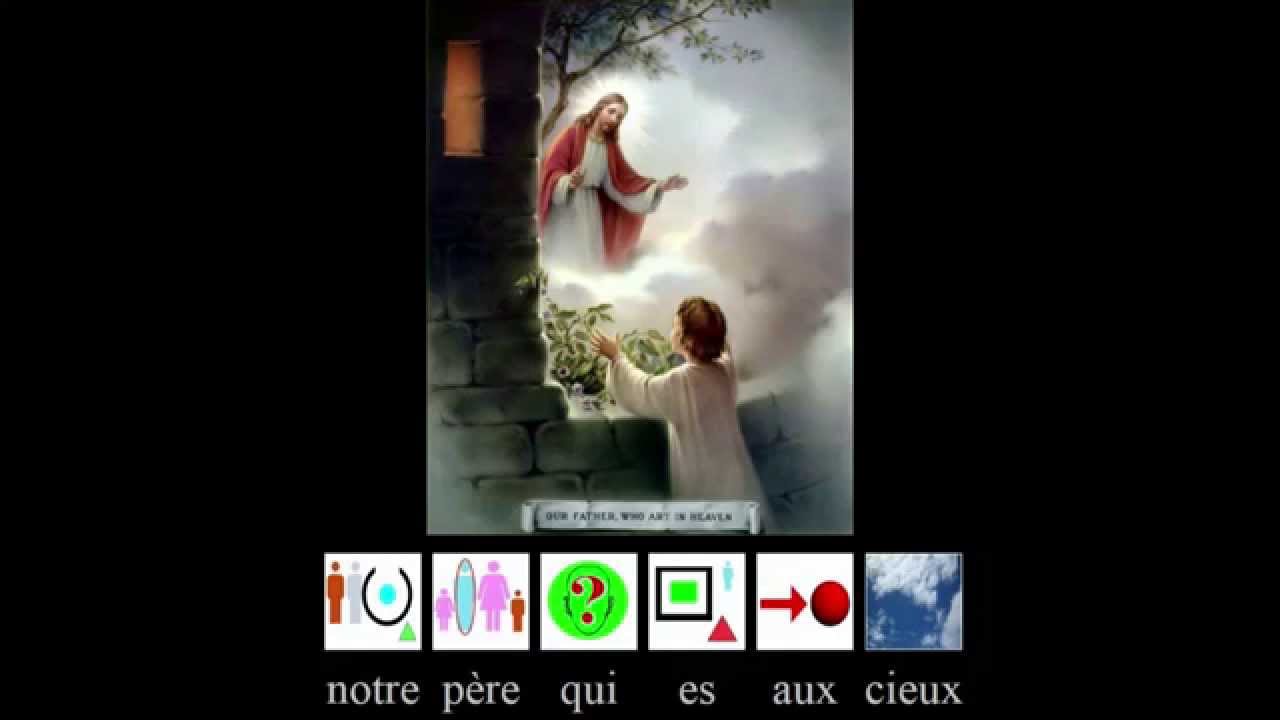 NOTRE PERE (avec les paroles) sous titré en UPL Our father in french ...
