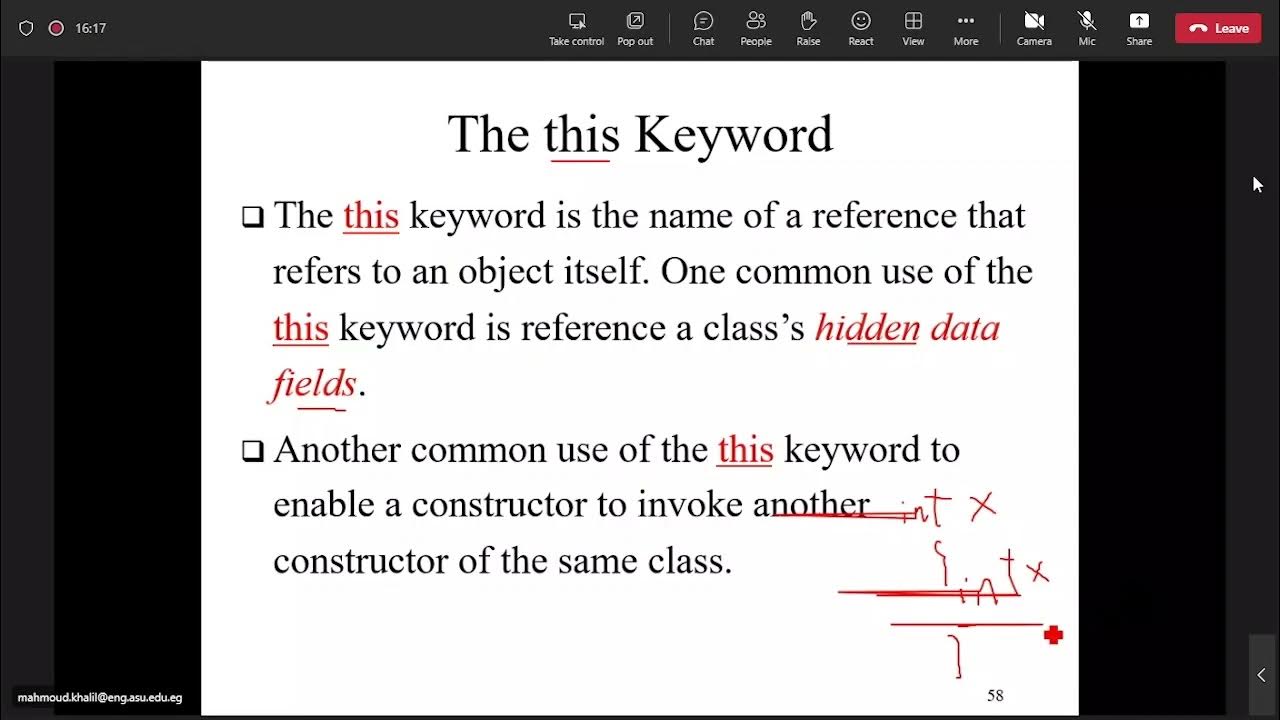 [CSE231s] Advanced Computer Programming – Lecture (3) – Dr. Mahmoud Khalil - Spring '23 - YouTube
