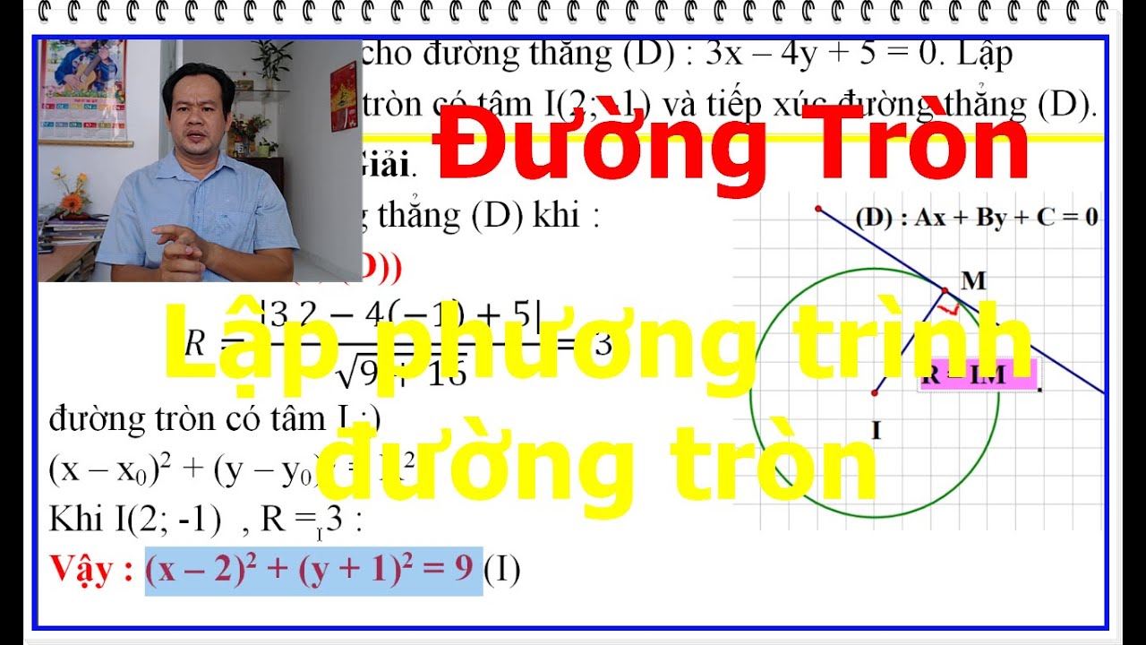  NG TR N Ph ng Tr nh ng Tr n L p Ph ng Tr nh ng Tr n C T m