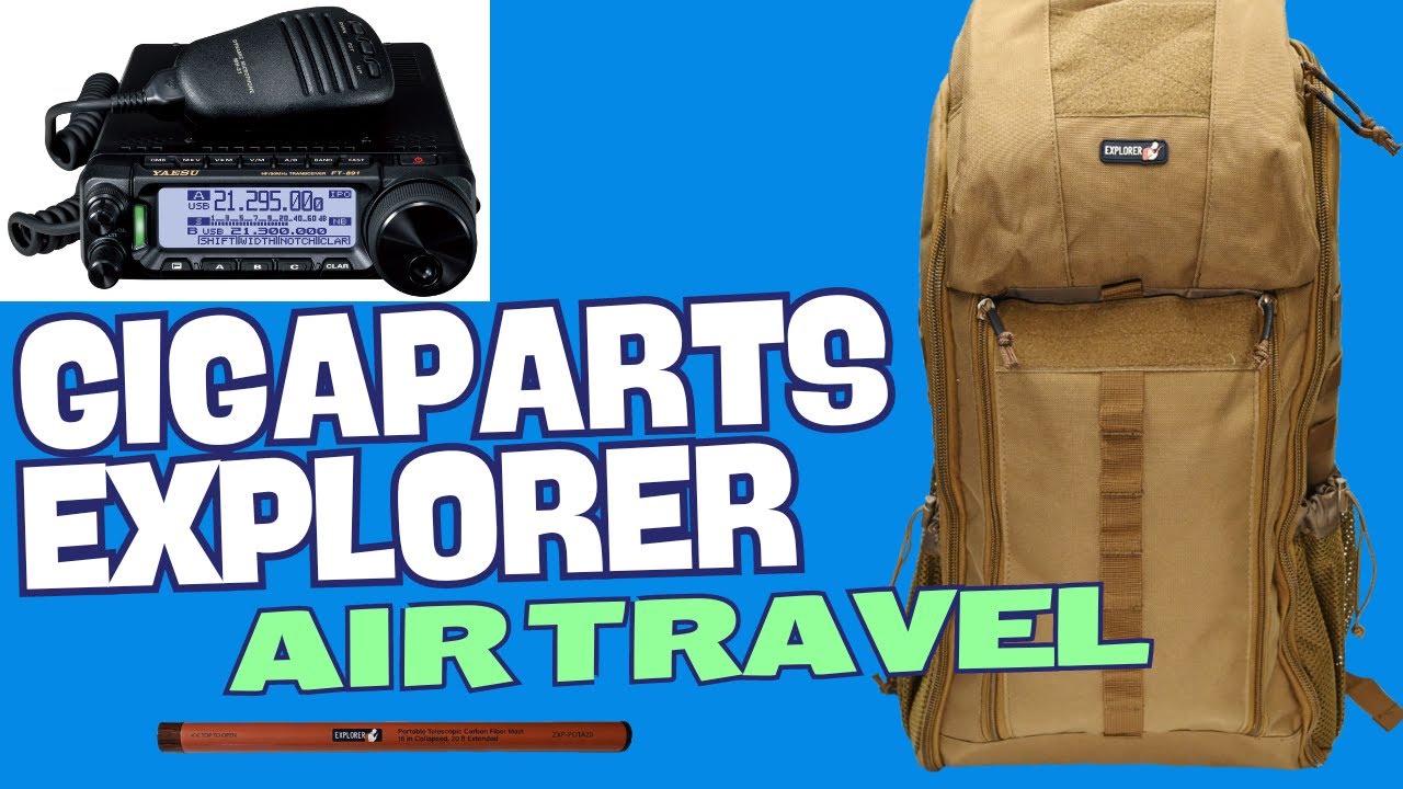 Gigaparts Explorer bag for air travel - YouTube